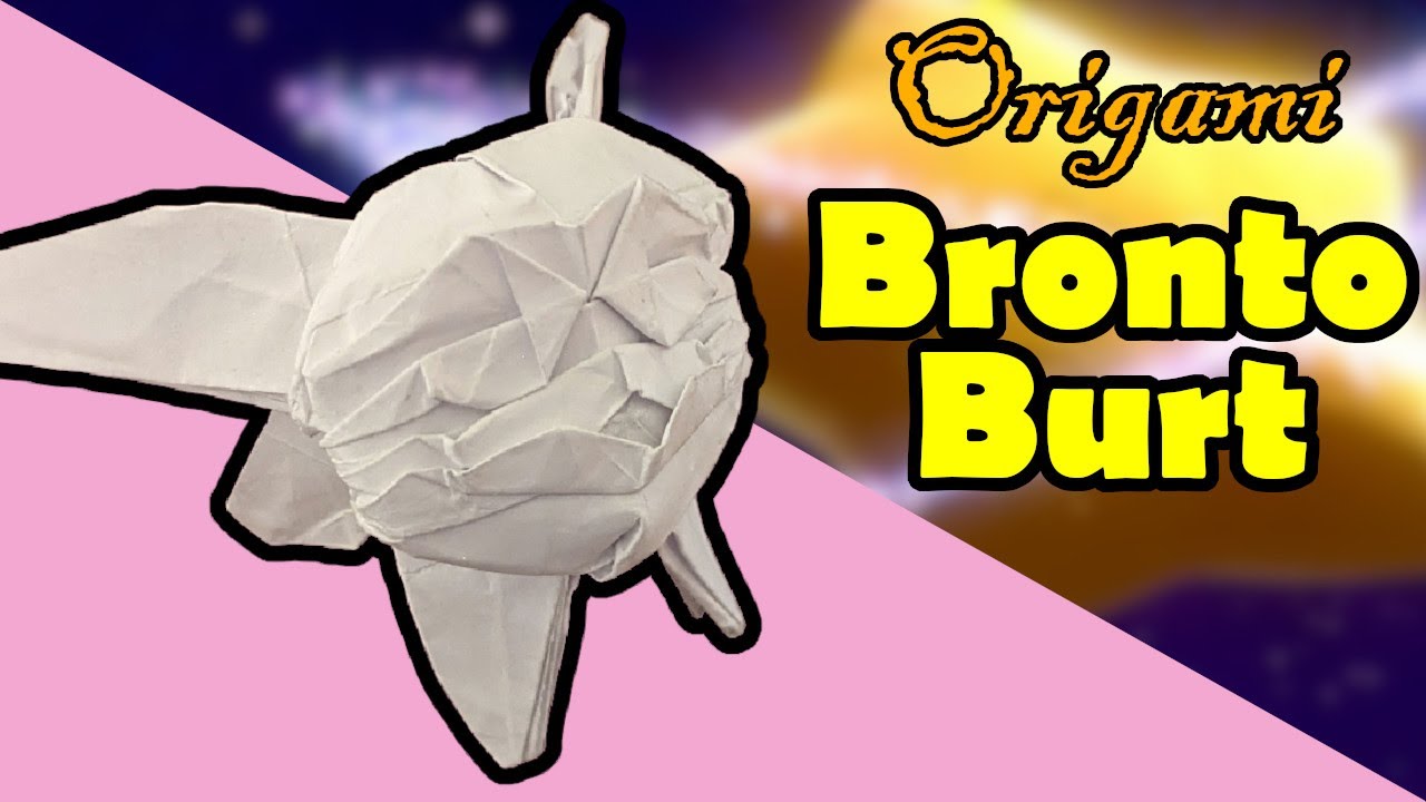 How to Fold an Origami Bronto Burt From Kirby - YouTube