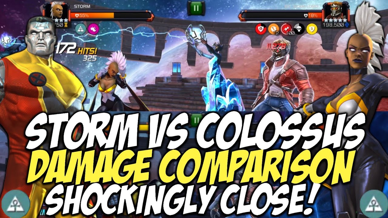 Colossus Vs Storm Damage Comparison | Shockingly Close! | Marvel ...