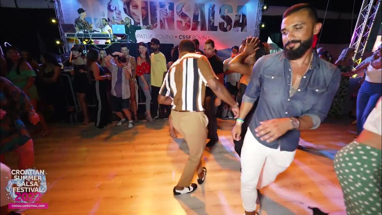 Mark & Ines - salsa social dancing | Croatian Summer Salsa Festival 2022 (Rovinj) - YouTube