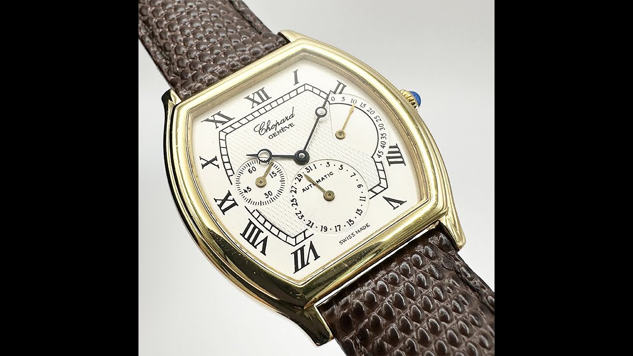 Pre-owned Chopard Power Reserve Tonneau 2248 Watch - YouTube