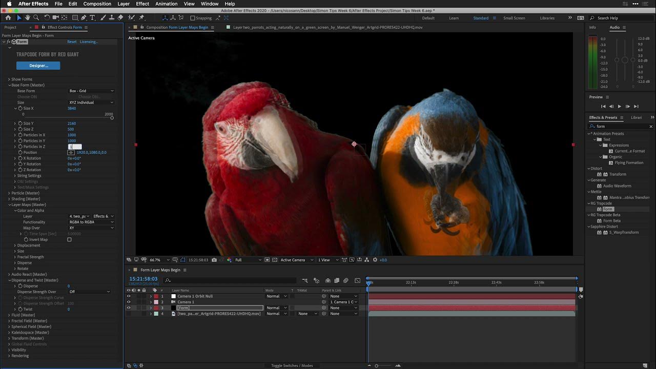 Use Keyed Green Screen Footage in Trapcode Form with Layer Maps - YouTube