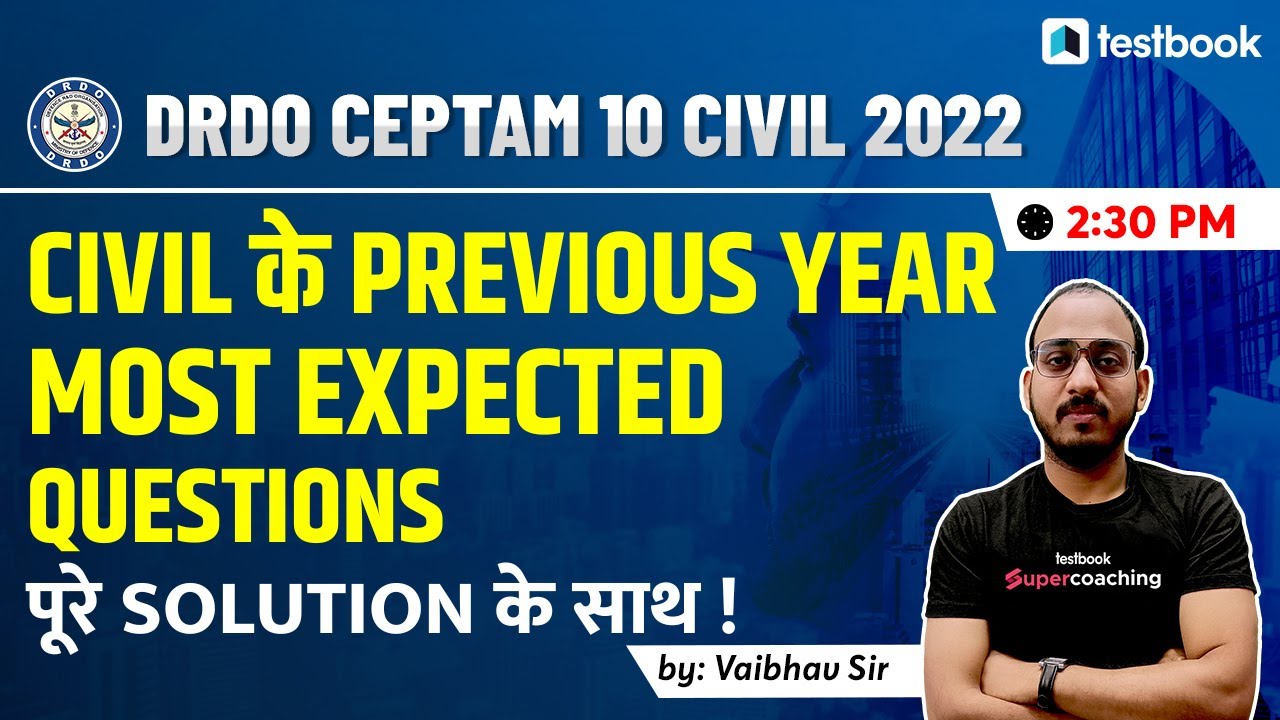 DRDO CEPTAM 10 Civil Classes 2022 | DRDO CIVIL Previous Year Question ...