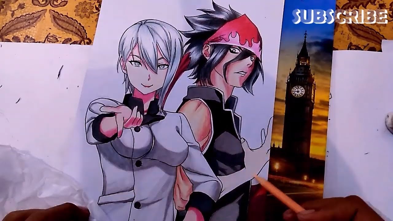 #27 Alice Nakiri & Kurokiba Ryo | Speed Drawing | Shokugeki No Soma ...