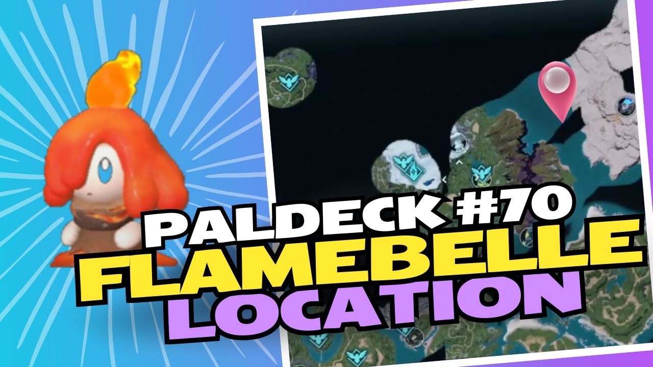 Where to find Flamebelle Palworld Paldeck No.70 How to find Flambelle # ...
