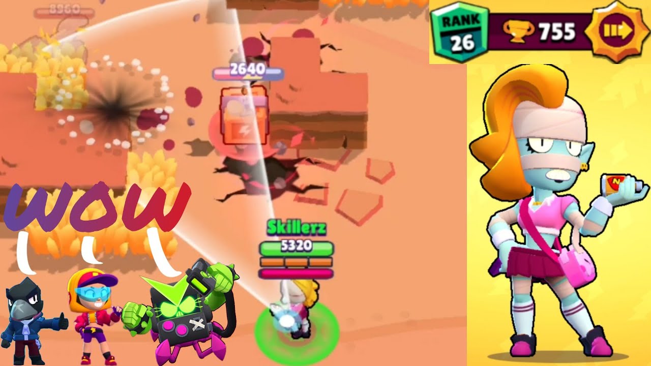 5 AWESOME EMZ starpower (+gadget) #11 glitches in Brawl stars - YouTube