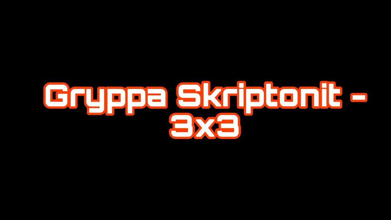 Gryppa Skriptonit - 3x3/ horeo vi.murf - YouTube