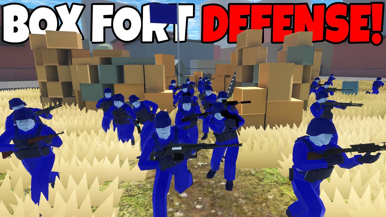 Epic Cardboard BOX FORT Defensive! - Ravenfield: Battle Simulator - YouTube