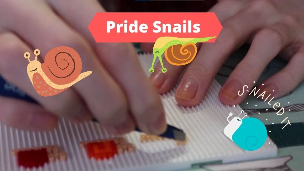 Hama Bead Pride Snails (timelapse) - YouTube