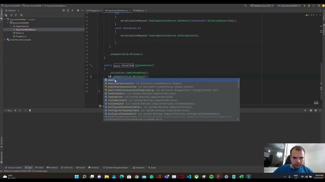 Stop using Task.Run , here is how you wanna create an Async function - YouTube