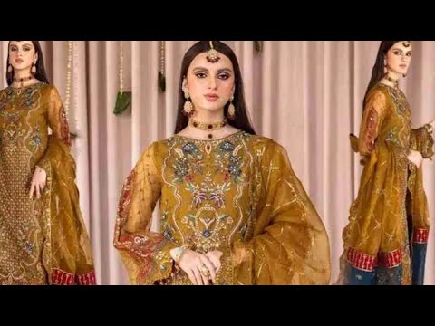 Pakistani mayo designer dress top trending Pakistani fancy suit wedding ...