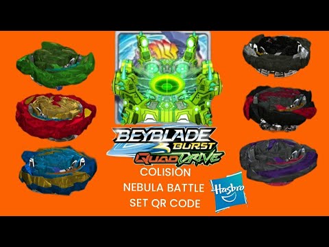 COLISON NEBULA 7 BATTLE SET QR CODE BEYBLADE BURST QUADDRIVE APP - YouTube