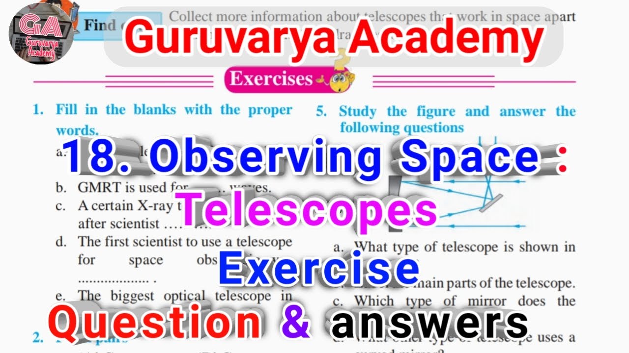 class 9 science chapter 18 observing space telescopes exercises ...