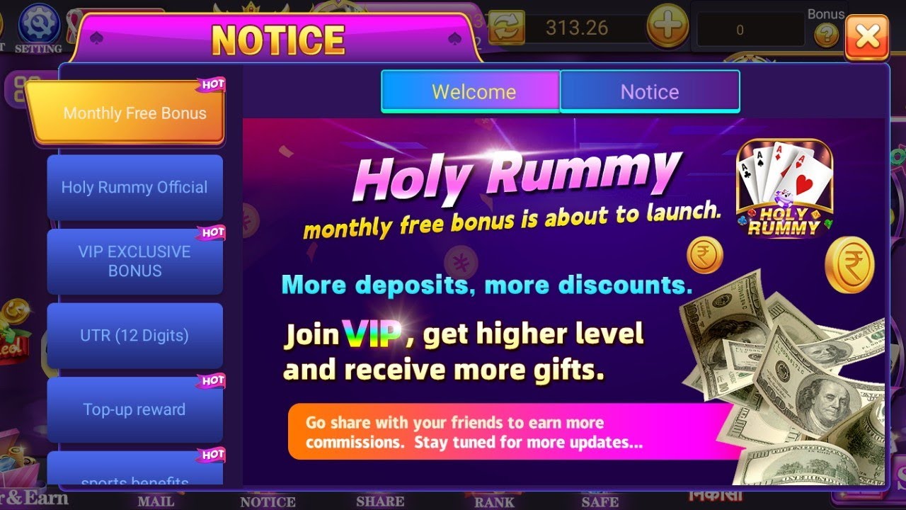 Holy Rummy ₹51 Bouns Real | New Holi Rummy App Today Launch | Holi ...