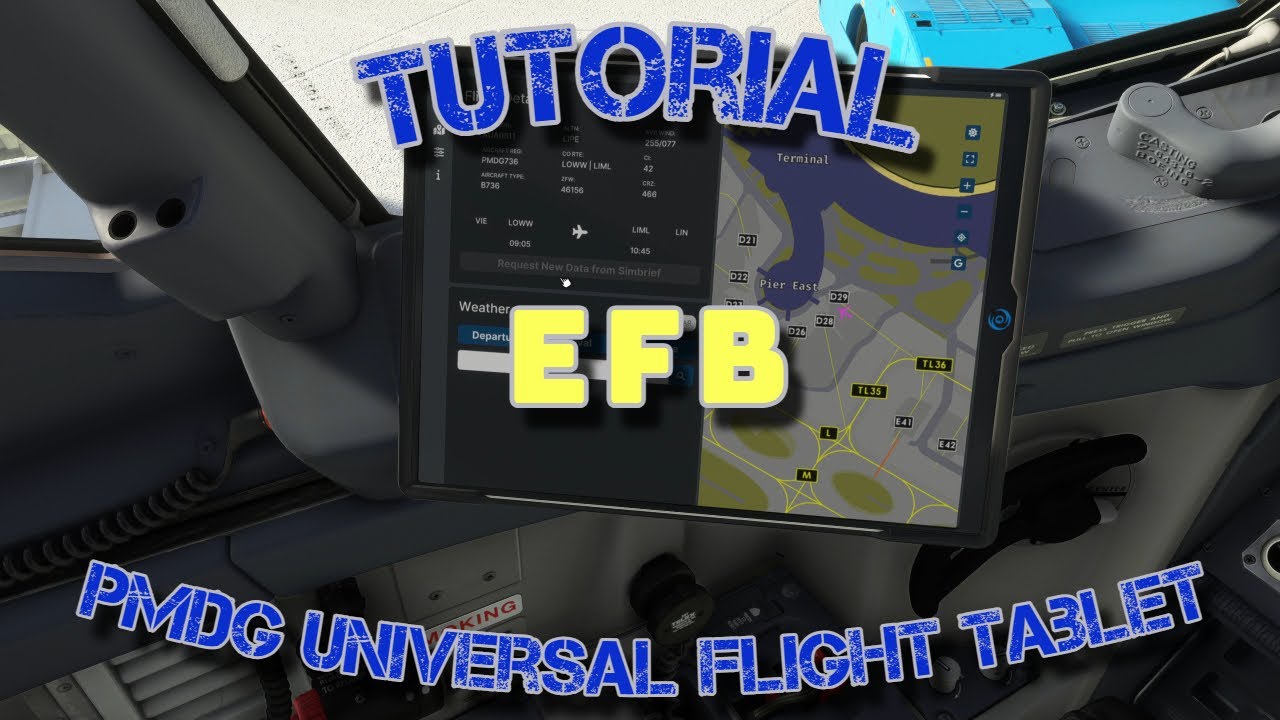 Tutorial Pmdg EFB Universal Flight Tablet + Easter eggs - YouTube