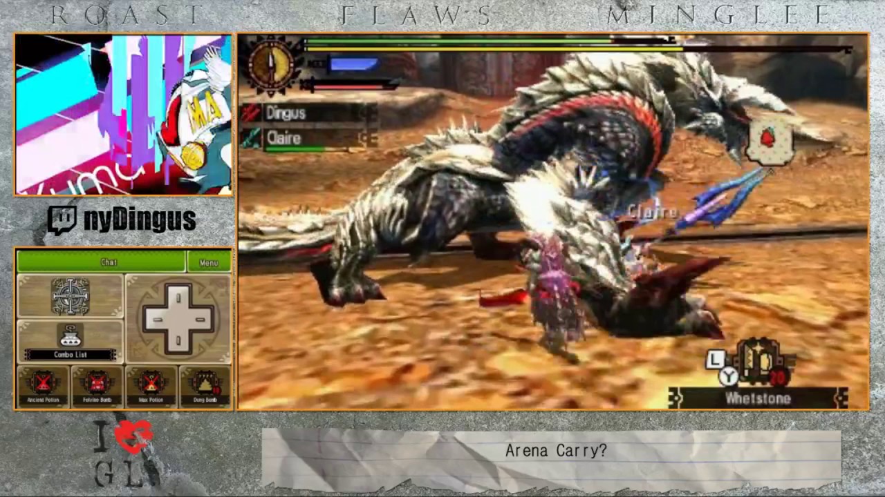 [MH4U] Arena Stygian Zinogre with AndiVolkano - Dual Blade and Insect ...