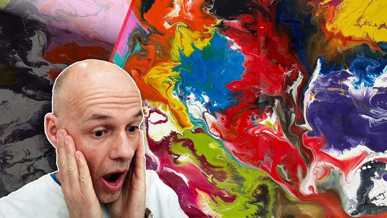 Artist's reaction to his OWN PAINTING! - YouTube