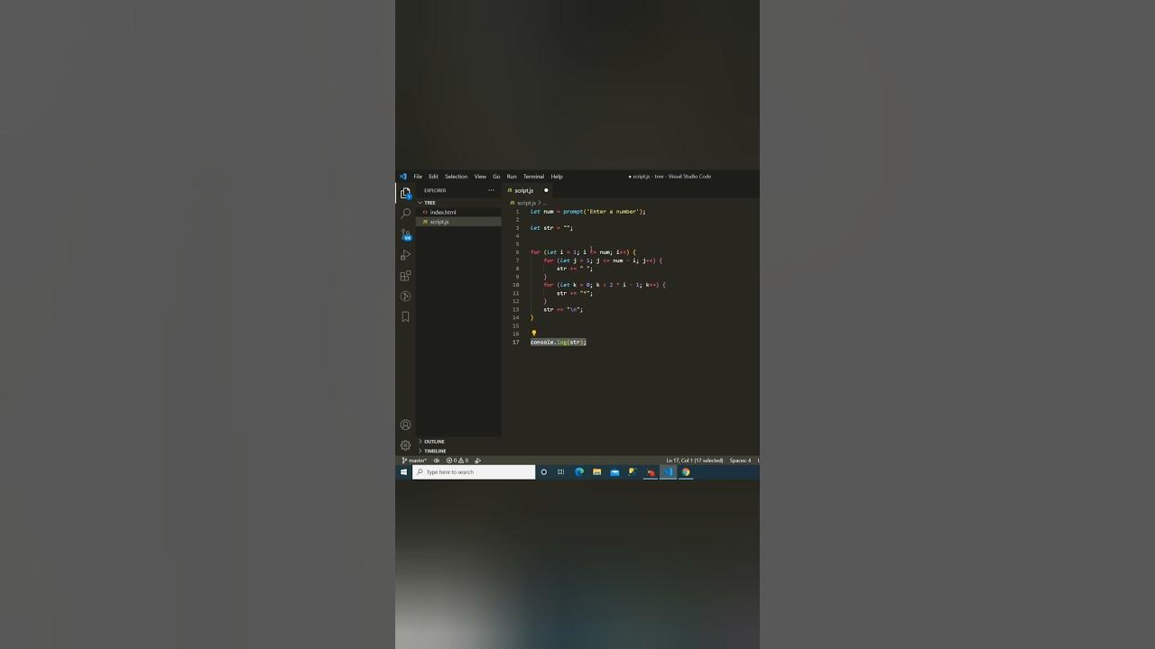 JavaScript Christmas Tree Code - YouTube