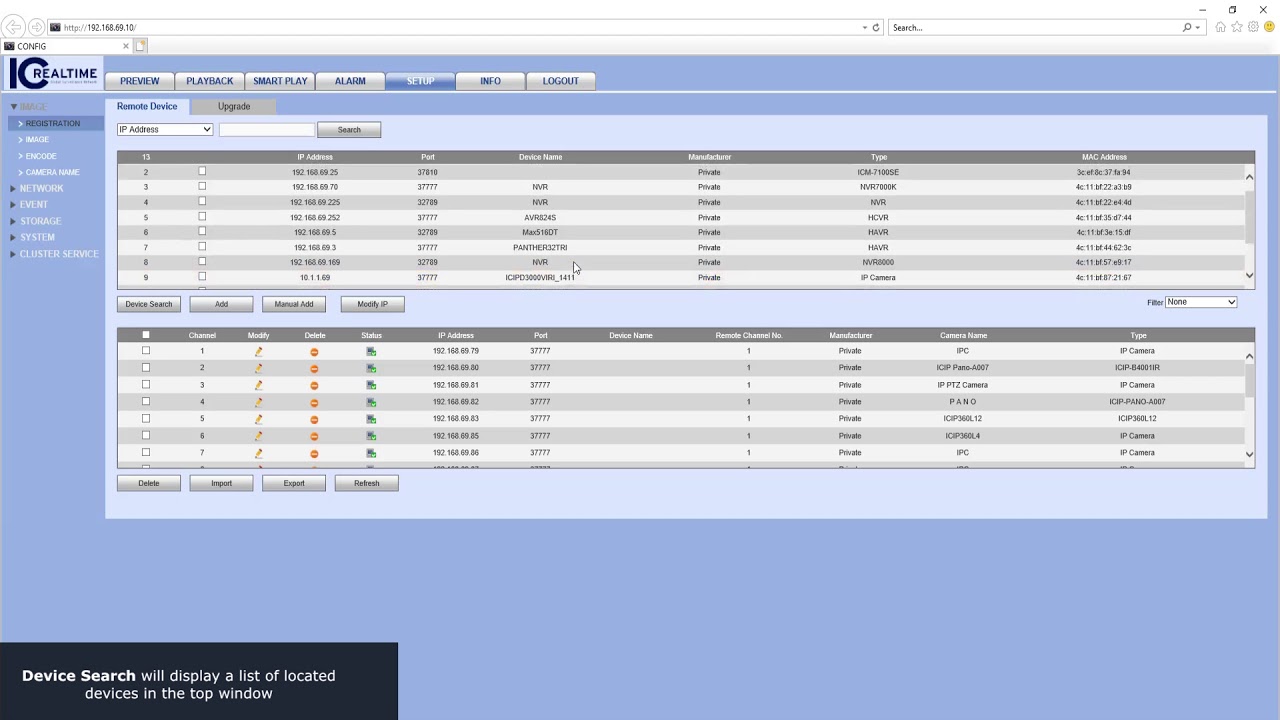 IC Realtime - Web UI (Adding Devices: Auto) - YouTube