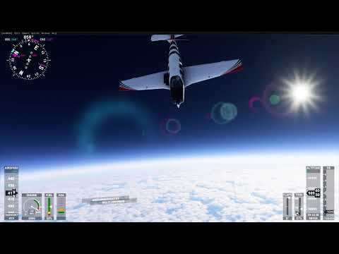 Microsoft Flight Simulator - Free fall from space (30 sec clip) - YouTube
