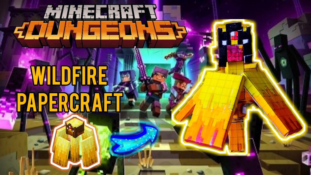 cómo hacer al wildfire de #minecraft #dungeon #papercraft #tutorial ...
