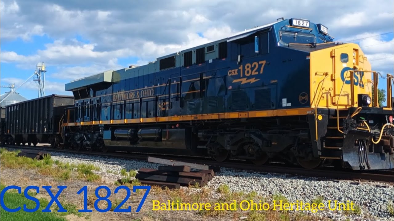 CSX 1827 | Baltimore and Ohio Heritage Unit | 8/26/25 | - YouTube