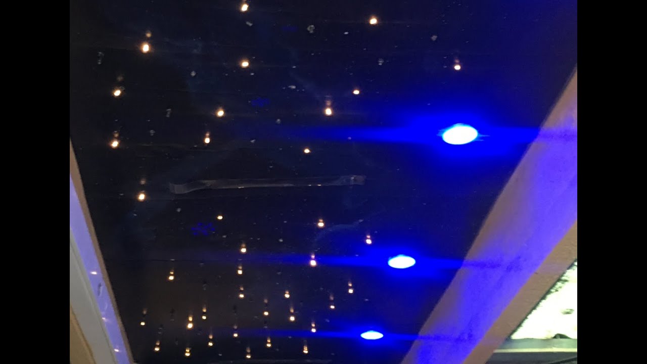 DIY Night Sky False Ceiling With Lights (Cardboard box idea) - YouTube