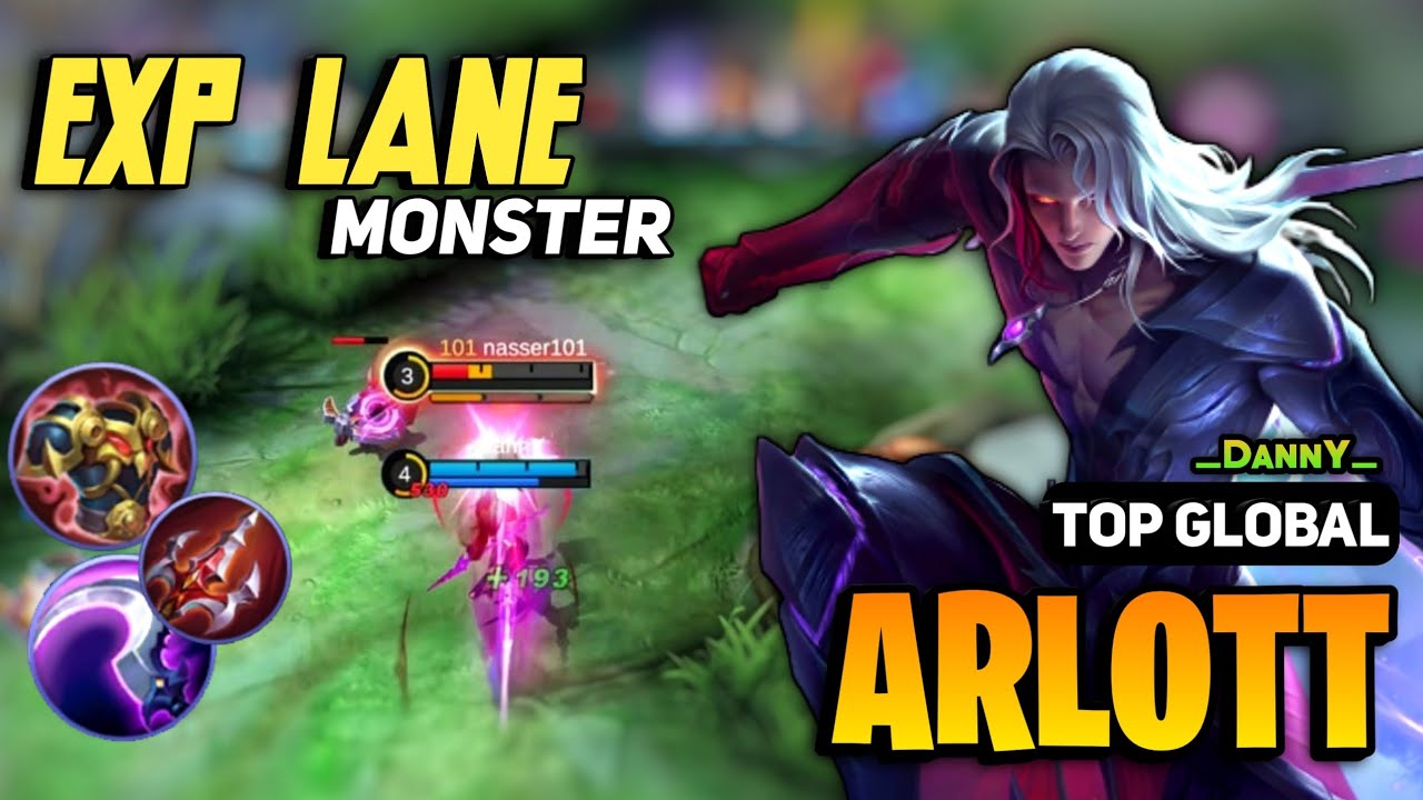 EXP LANE! Arlott Best Build 2023 [ Arlott Top Global Gameplay ] By ...
