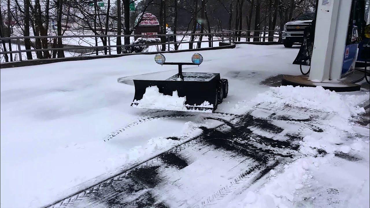 Robotic Snow Plow 2-11-2014 - YouTube