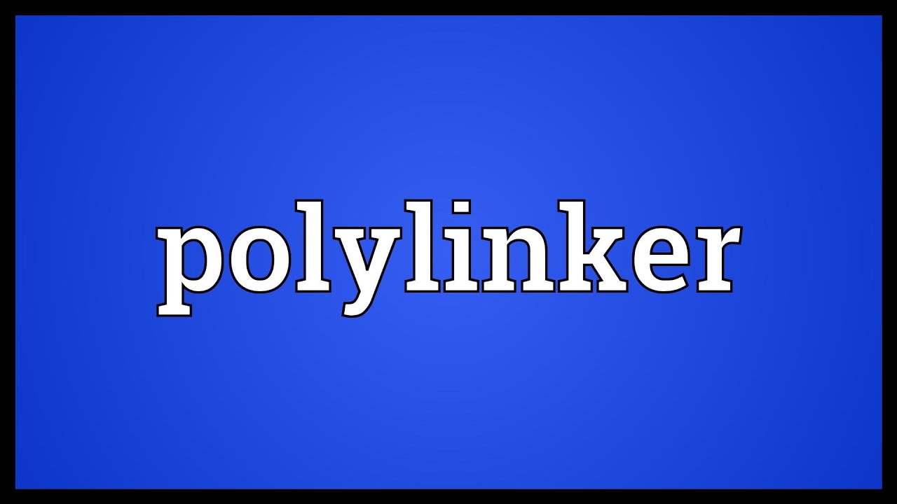 Polylinker Meaning - YouTube