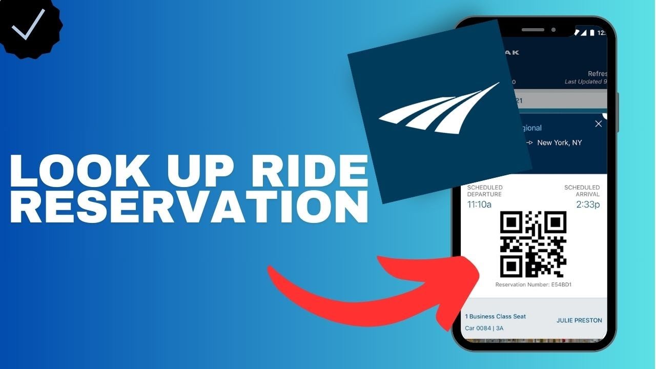 How to look up a ride reservation in the Amtrak app? - YouTube