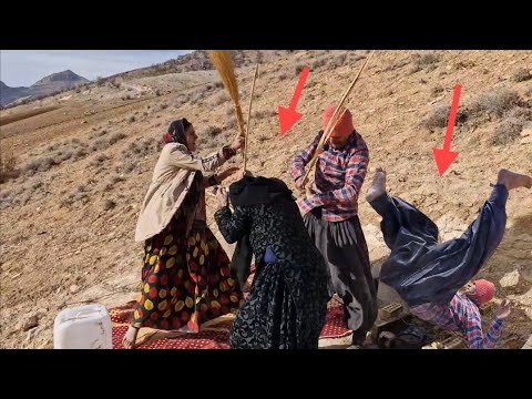 A mother and her pregnant daughter are abused in their cave by the daughter's drug addict husband.