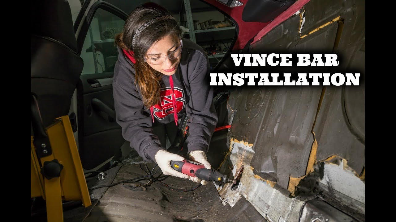 BMW E46 Rear Reinforcement Vince Bar Installation: Part 2 - YouTube