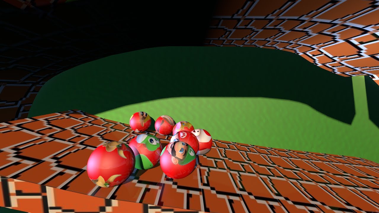 Super Mario ASMR 3D Marble Run Race V12 - YouTube