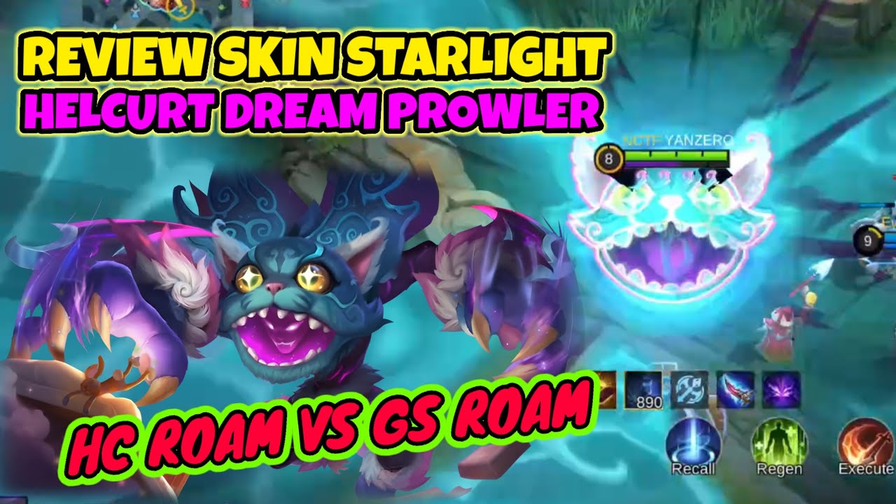 REVIEW SKIN HELCURT STARLIGHT DREAM PROWLER | MOBILE LEGENDS #gameplay ...