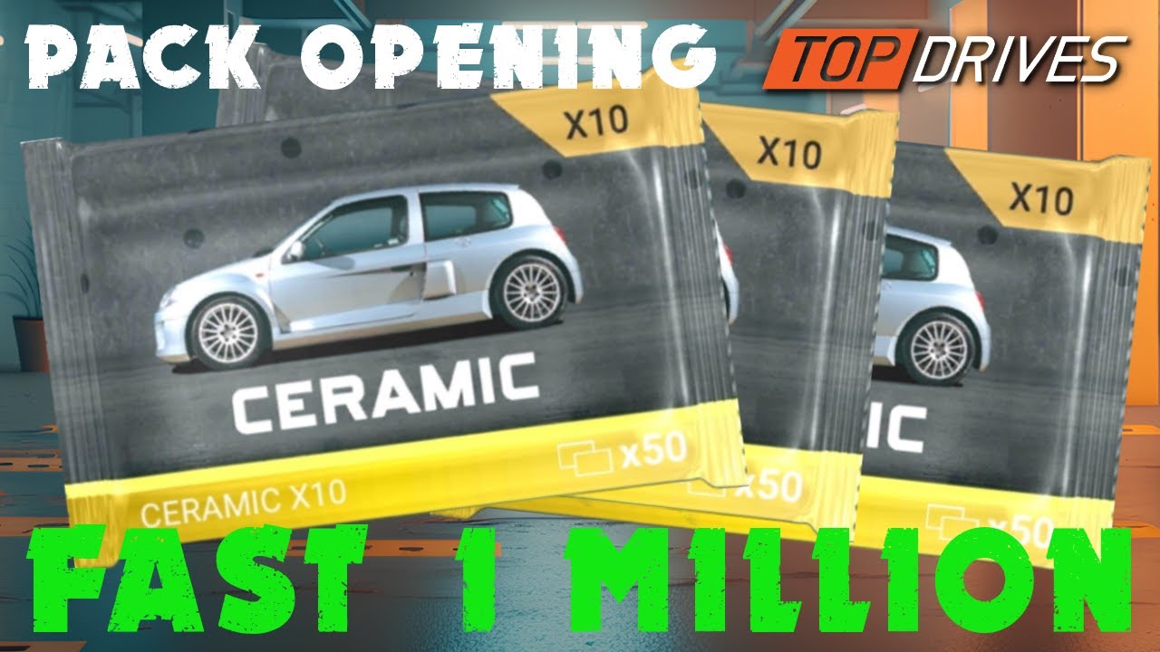 Top Drives 30x Ceramic Pack Opening - Fast 1 Million - YouTube
