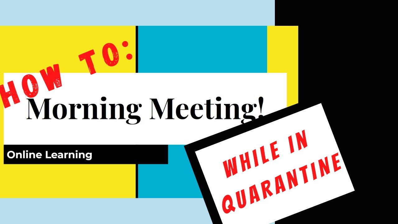 Online Morning Meeting Google Slides Tutorial - YouTube