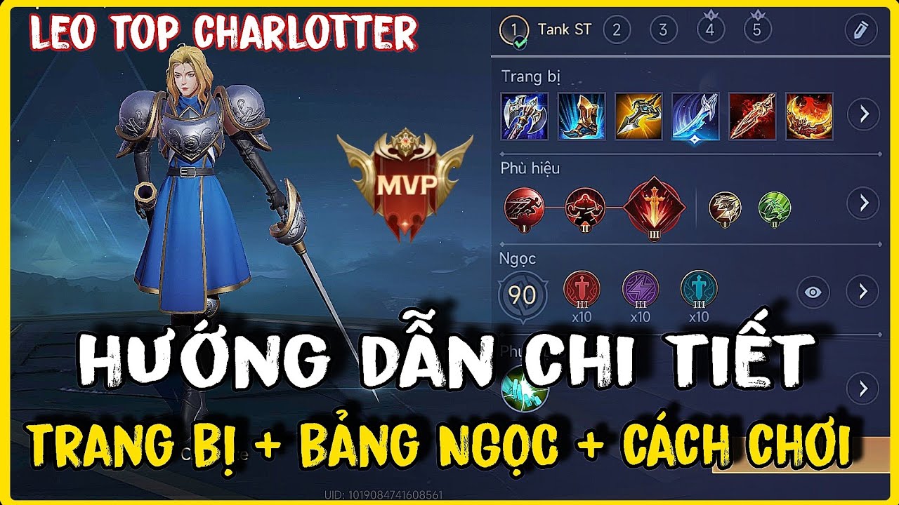Hướng Dẫn Chơi Charlotte Liên Quân Cách Lên Đồ Và Bảng Ngọc Charlotte