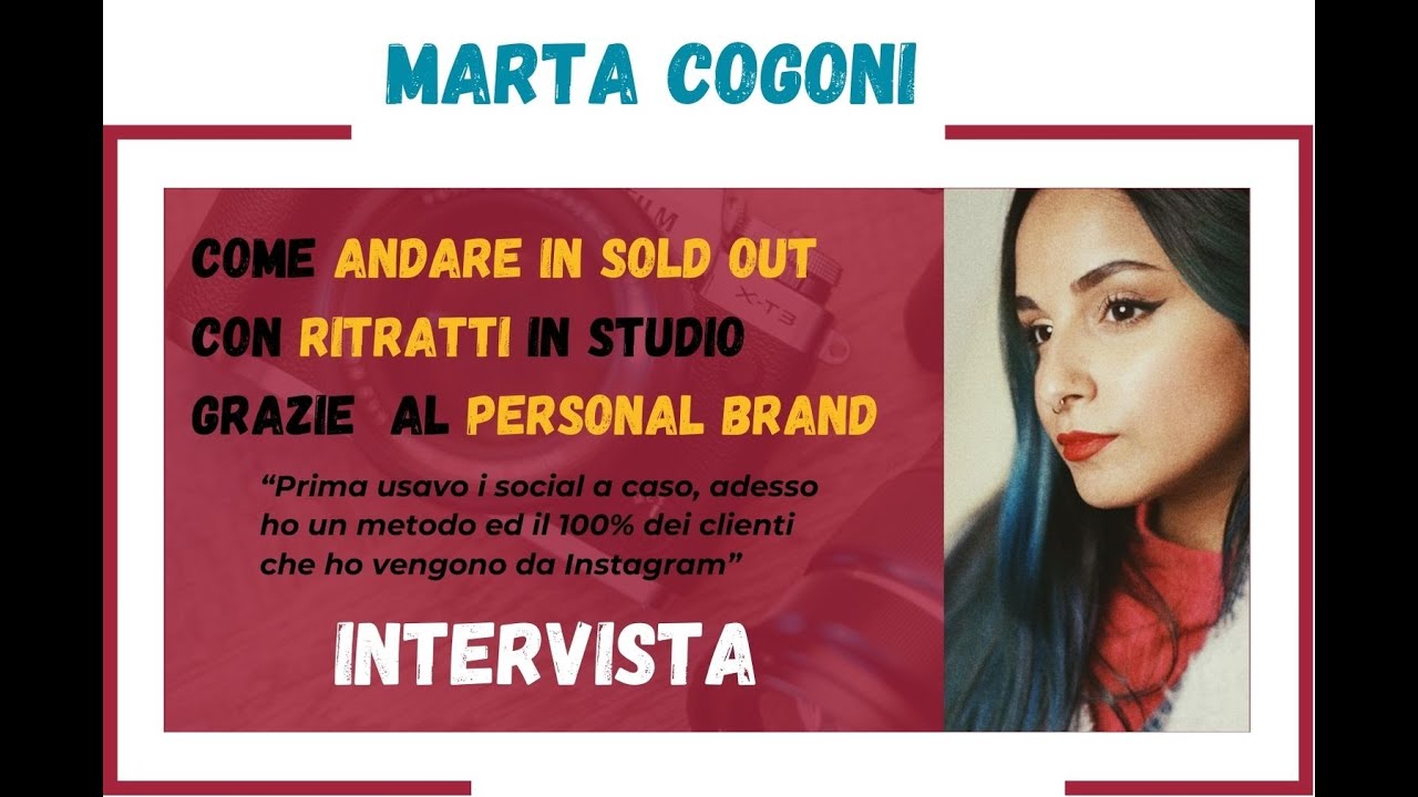 Andare in SOLD OUT con i ritratti in studio in 3 mesi dall' apertura ...