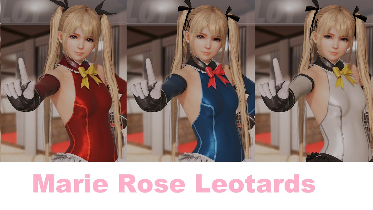 DOA6 Marie Rose Leotards Outfits - YouTube