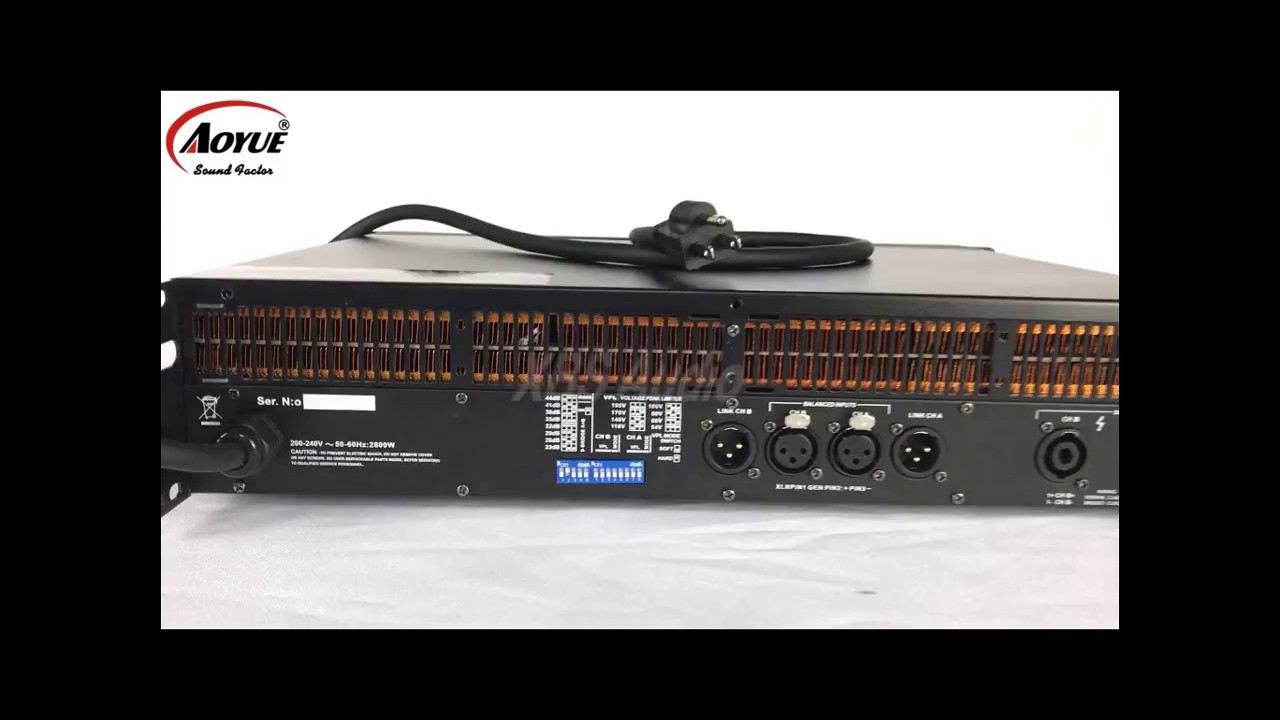 Professional Power Amplifier FP14000 - YouTube