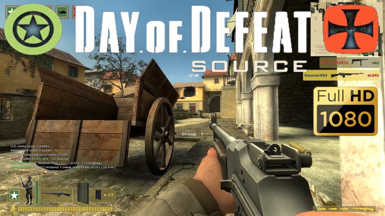 Day of Defeat Source - Nice Map🤠 - dod_augusta_b1 (37-23) Gameplay (PC ...