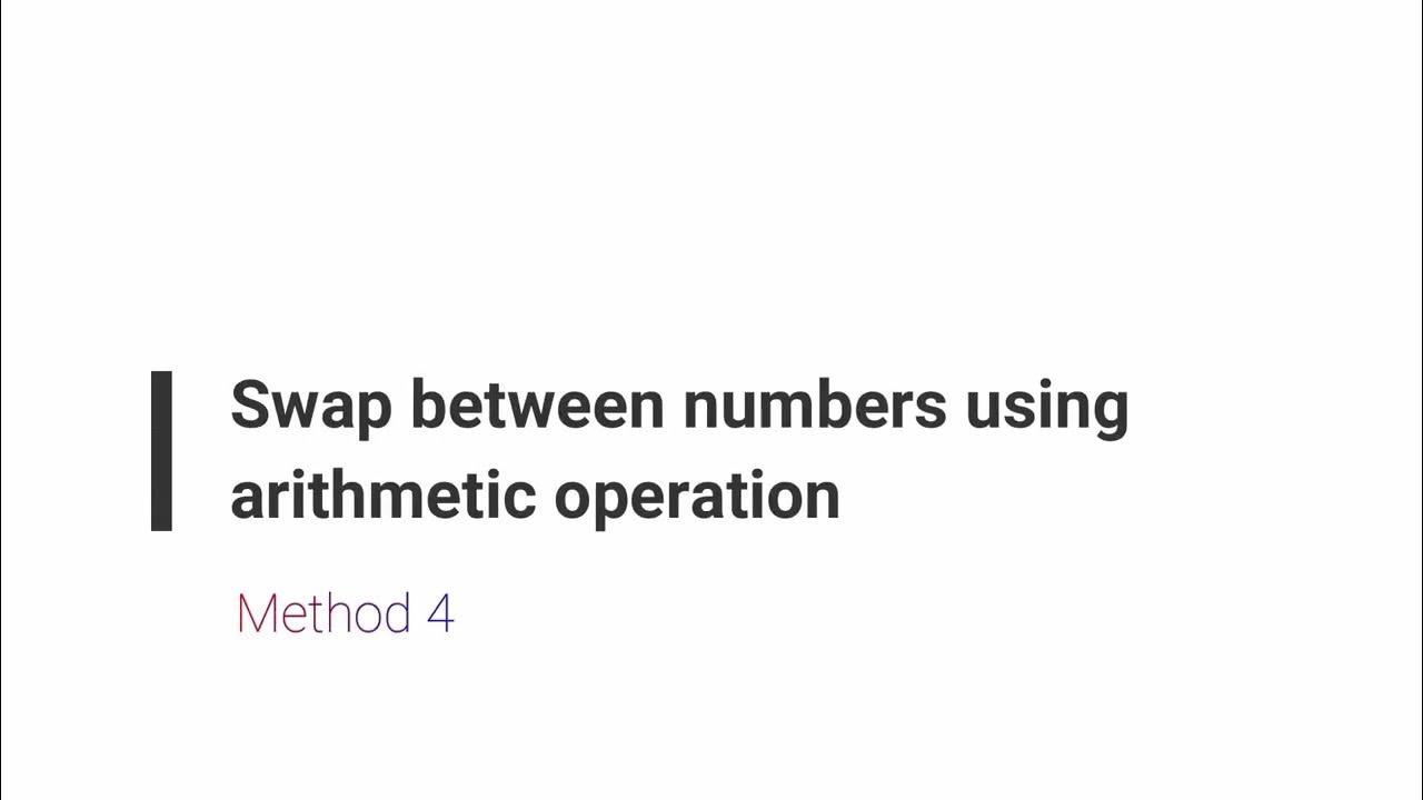 Swap Two Numbers Using Arithmetic Operator in C++ | Logical Question | Interview Question #cpp # ...