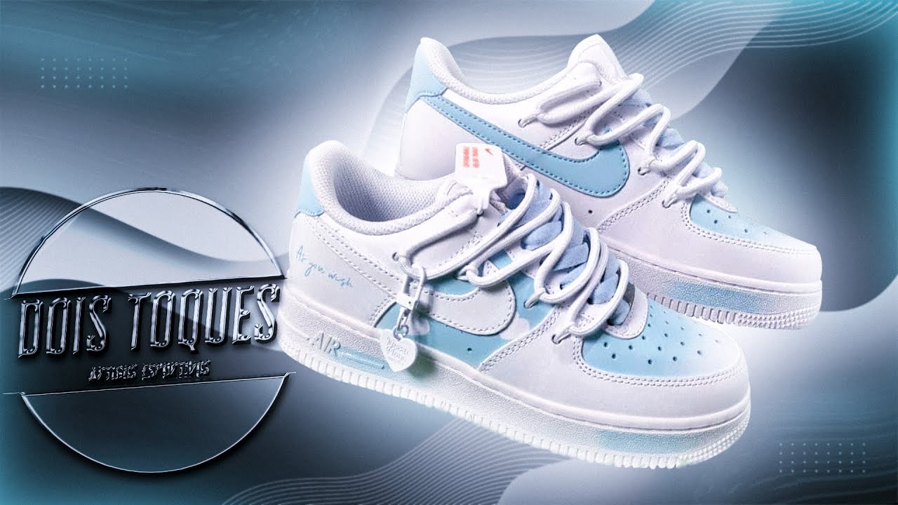 Nike Dunk Personalizado Azul Bebê - Estilo e Sofisticação - YouTube