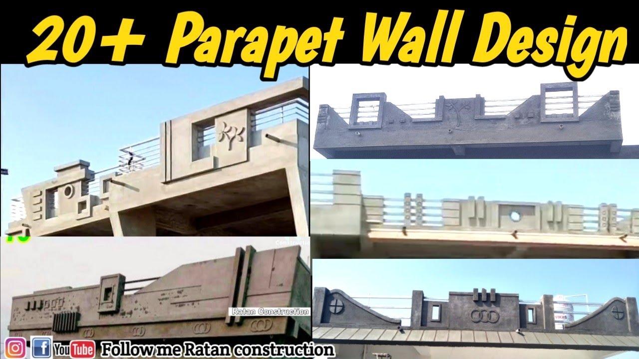 20+ Best Village House Elevation Designs / Parapet wall designs ...