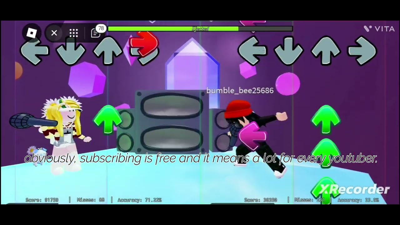 playing basically fnf remix :] - YouTube