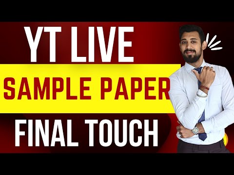 Sample paper live | Final Touch | Class 12 | Accounts - YouTube