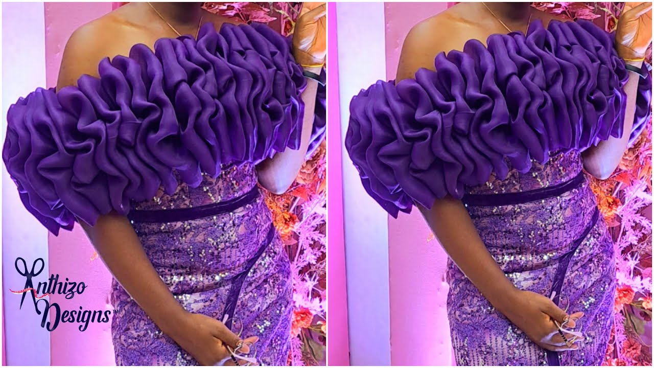 Off Shoulder Ruffles Tutorial - YouTube