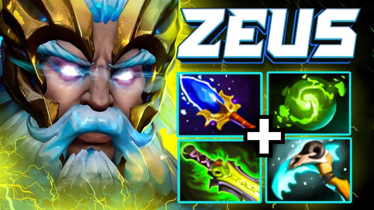11k Rank 100% Spell Damage Builds Zeus Mid vs Tinker 12Minutes Beyond ...