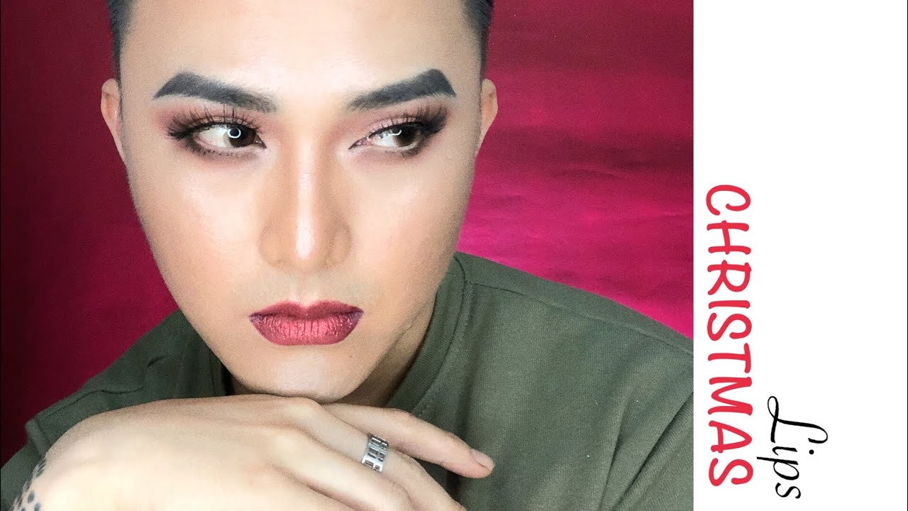 CHRISTMAS LIPS - FULL MAKEUP - YouTube