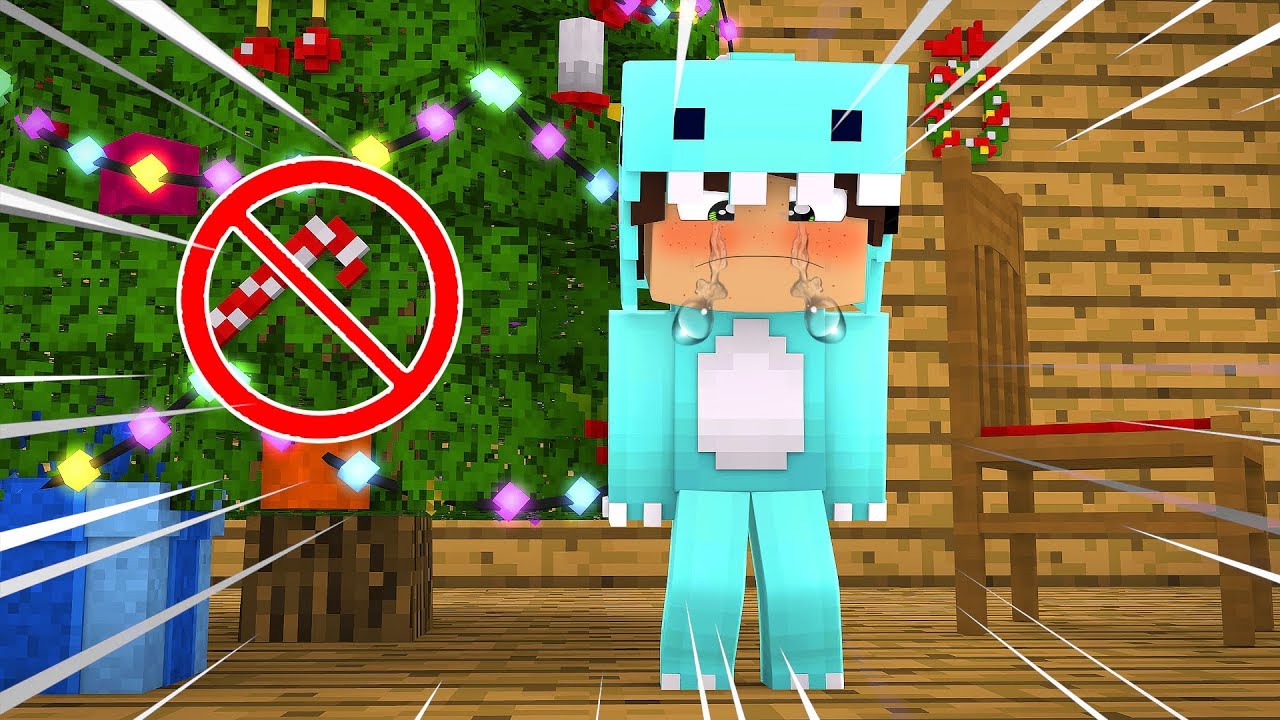 BEBE MILO MUY TRISTE NO TIENE ARBOLITO DE NAVIDAD 😰 MINECRAFT AVENTURAS ...